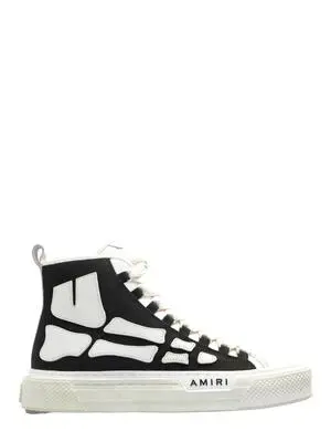 Amiri Skeleton Print High Top Sneakers - Black