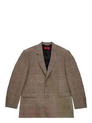 424 Checked Blazer - Brown