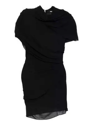 Jacquemus The Castagna Draped Minidress - Black