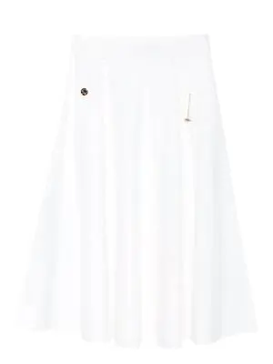 Moschino Chain-detail Midi Skirt - White