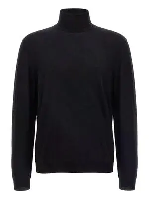 ZANONE Turtleneck Cuffed-sleeve Sweater - Blue