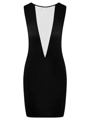 MAISON CLOSE Pure Tentation Minuit V-neck Dress - Black