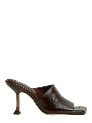 MIISTA 90mm Miri Square-toe Sandals - Brown