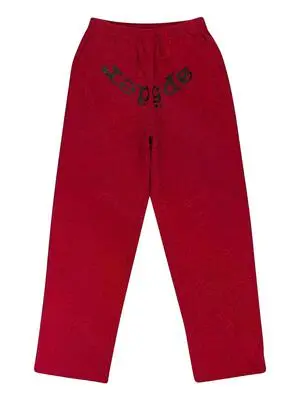 SP5DER Elasticated-waist Trousers - Red