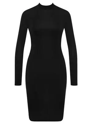 MAISON CLOSE Pure Tentation Long-sleeve Backless Dress - Black