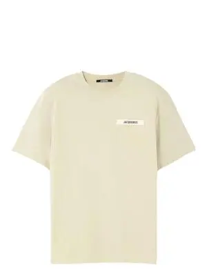 Jacquemus Gros Grain Logo-patch T-shirt - Green