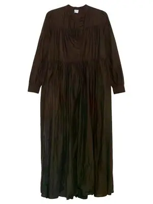 Aspesi Cotton Muslin Maxi Dress - Brown