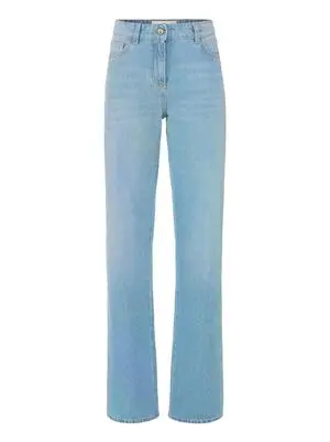 ELISABETTA FRANCHI Rhinestone-Embellished Straight-Leg Jeans