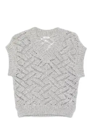 Peserico Knitted Vest - Grey