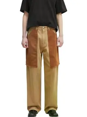 Andersson Bell Fringe-detail Straight Leg Jeans - Neutrals