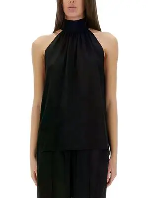 TOM FORD High-neck Halterneck Blouse - Black