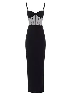 Elisabetta Franchi Strapless Corset Dress - Black