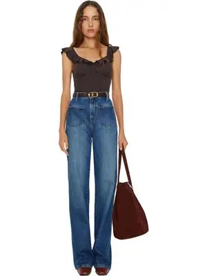 REFORMATION Lemmy Knit Top Mole