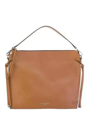 GIANNI CHIARINI Textured Leather Top-handle Tote Bag - Brown