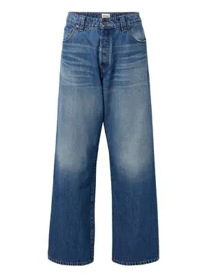 Khaite Winslow Mid-rise Straight-leg Jeans - Blue