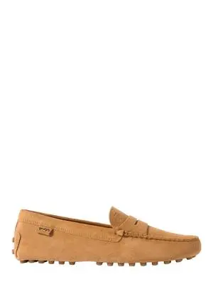 TOD'S Gommino Suede Loafers Brown