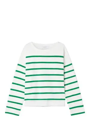 LA LIGNE Breton Striped Terry Top - White
