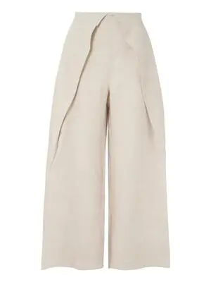 ANDRES OTALORA De Estaciones Layered Wide-Leg Linen Pants