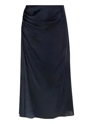 Theory Draped Midi Skirt - Blue