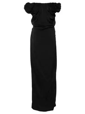VIVIENNE WESTWOOD Ginnie Amber Off-shoulder Maxi Dress - Black