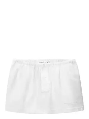 Alexander Wang Buttoned Mini Skirt - White
