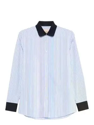 Valentino Garavani Striped Silk Shirt - Blue