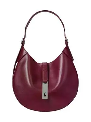 POLO RALPH LAUREN Polo ID Curved-Handle Leather Bag