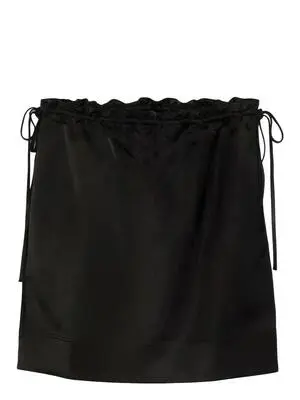 TOTEME Drawstring Mini Skirt - Black