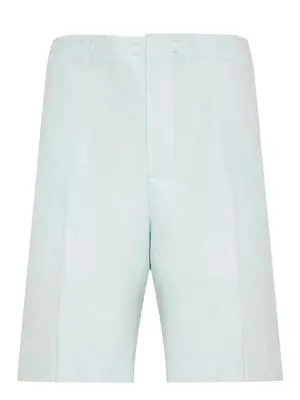 Zegna Elasticated-waist Bermuda Shorts - Blue