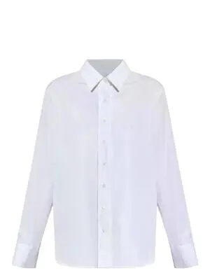 Givenchy Logo-embroidered Cotton Shirt - White