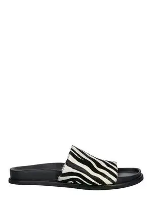 VAGABOND SHOEMAKERS Effie Zebra-print Slides - Black