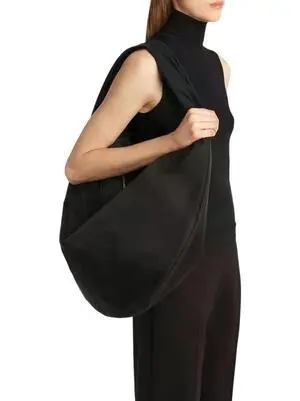 Khaite Olivia Hobo Shoulder Bag Black