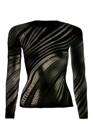 Wolford Perforated T-shirt - Black