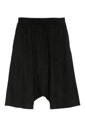 Alchemy Fashions Linen-blend Shorts - Black
