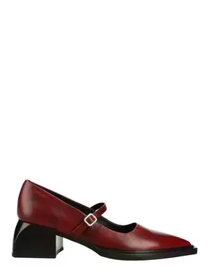 VAGABOND SHOEMAKERS 55mm Vivian Buckle-strap Block-heel Pumps - Red