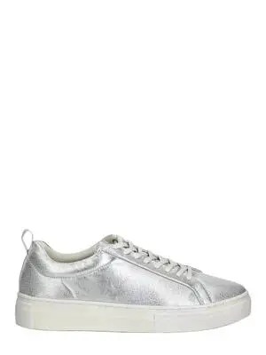 VAGABOND SHOEMAKERS Zoe Metallic Leather Sneakers - Silver