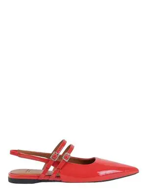 VAGABOND SHOEMAKERS Hermine Patent Leather Slingback Ballet Flats - Red