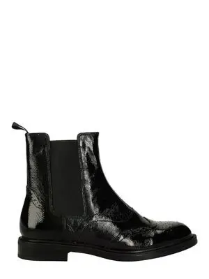 VAGABOND SHOEMAKERS 30mm Amina Patent Leather Chelsea Boots - Black