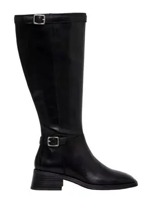 VAGABOND SHOEMAKERS Blanca Buckled Leather Boots - Black