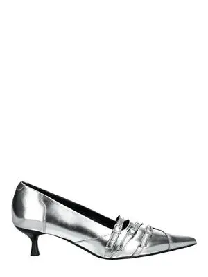VAGABOND SHOEMAKERS Lykke 50mm Pointed-toe Buckle Pumps - Silver