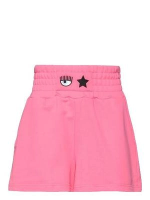 CHIARA FERRAGNI Cotton Sweatshirt Shorts - Fuchsia