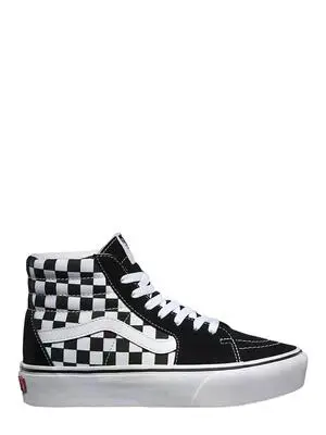 VANS Sk8 Hi Platform 2.0 Checkerboard Sneakers - Black