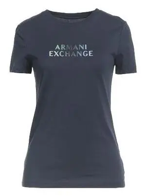 Armani Exchange Logo-print Cotton T-shirt - Navy