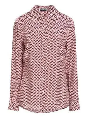 ATTIC AND BARN Crepe Shirt - Pink