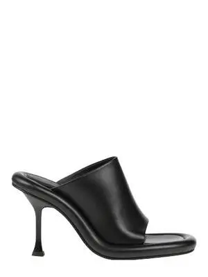 JW Anderson Leather Slide Sandals - Black
