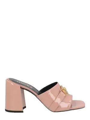 VERSACE Sandals In Blush Leather