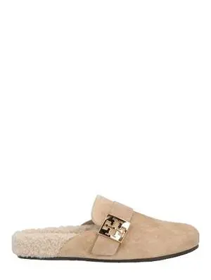 Tory Burch Sand Leather Mules & Clogs - Beige