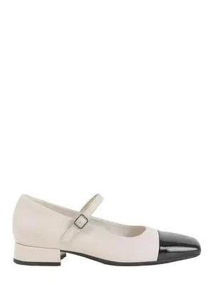 VAGABOND SHOEMAKERS Debbi Buckle-strap Cap-toe Pumps - Neutrals