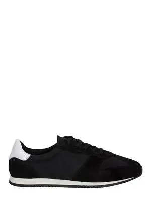 VAGABOND SHOEMAKERS Yasmin Paneled Lace-up Sneakers - Black