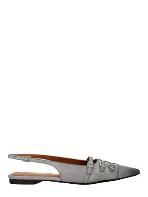 VAGABOND SHOEMAKERS Hermine Buckle Slingback Ballet Flats - Grey